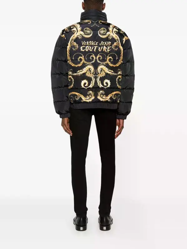 Versace Logo-print Padded Jacket