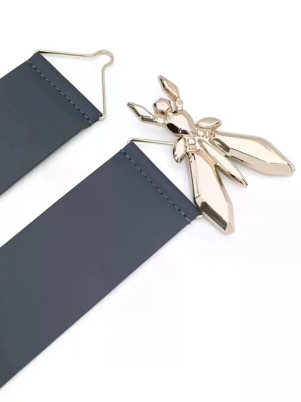 Patrizia Pepe Leather Belt With Fly Buckle