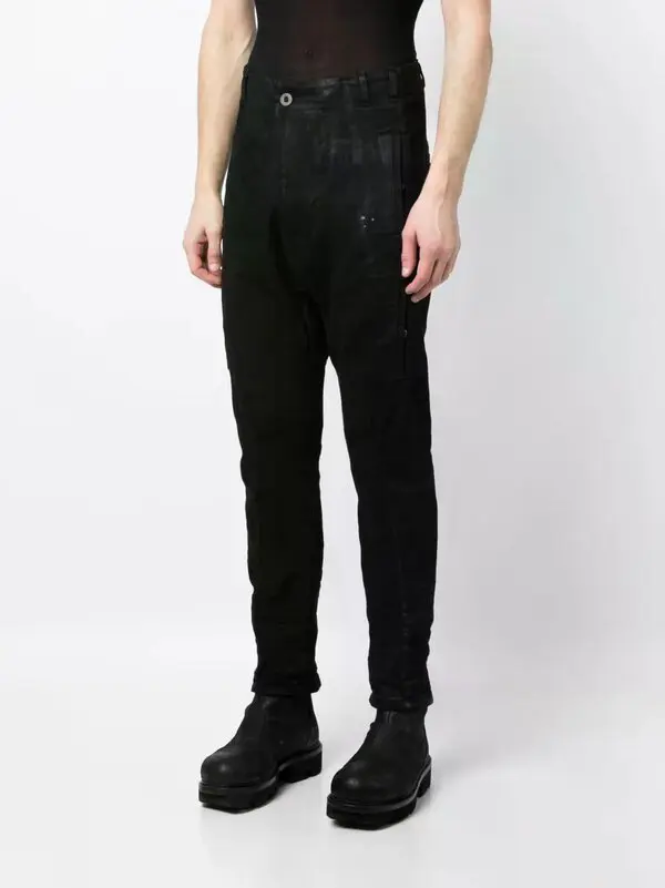 Boris Bidjan Saberi Faded Slim-cut Jeans - Black