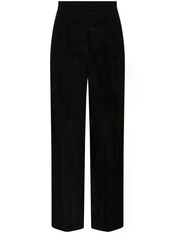 Christian Wijnants Wool Blend Taffeta Palazzo Trousers - Black
