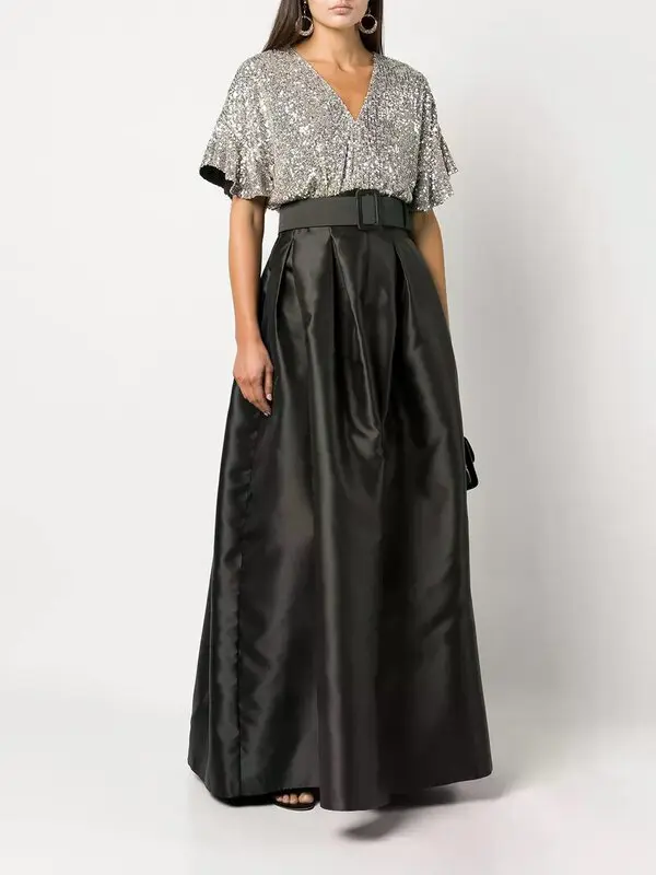 Sachin & Babi Simone Sequin-embellished Gown