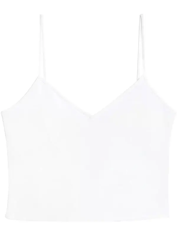 AMI Paris V-neck Camisole Top - White