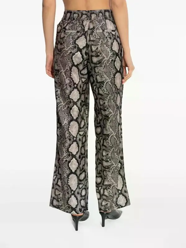 ALLSAINTS Charli Snakeskin Print Trousers