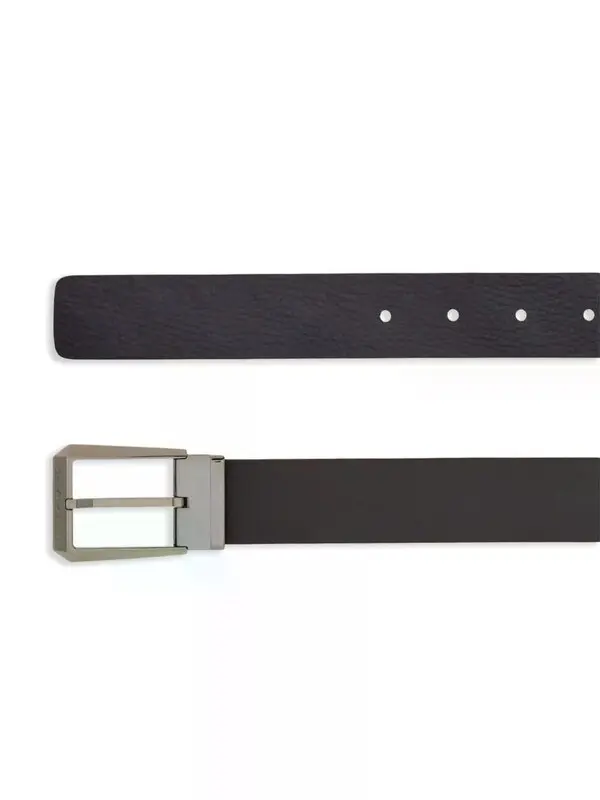 FERRAGAMO Logo-engraved Reversible Leather Belt - Blue
