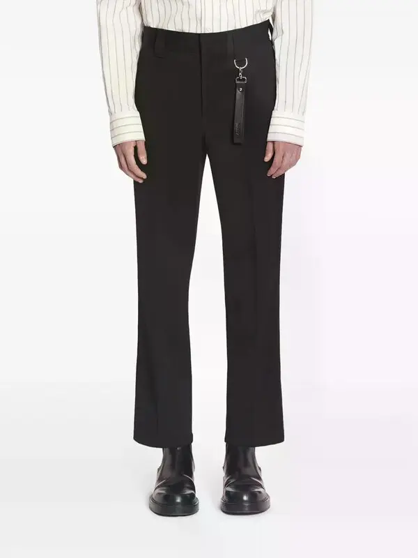 LANVIN Straight-leg Trousers With Pressed Crease