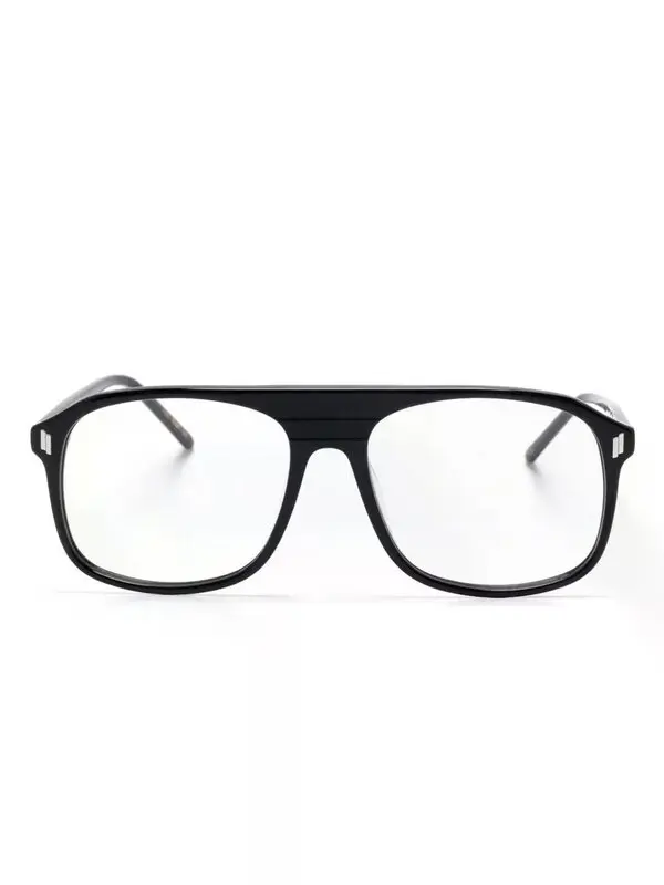 LESCA Club Glasses - Black