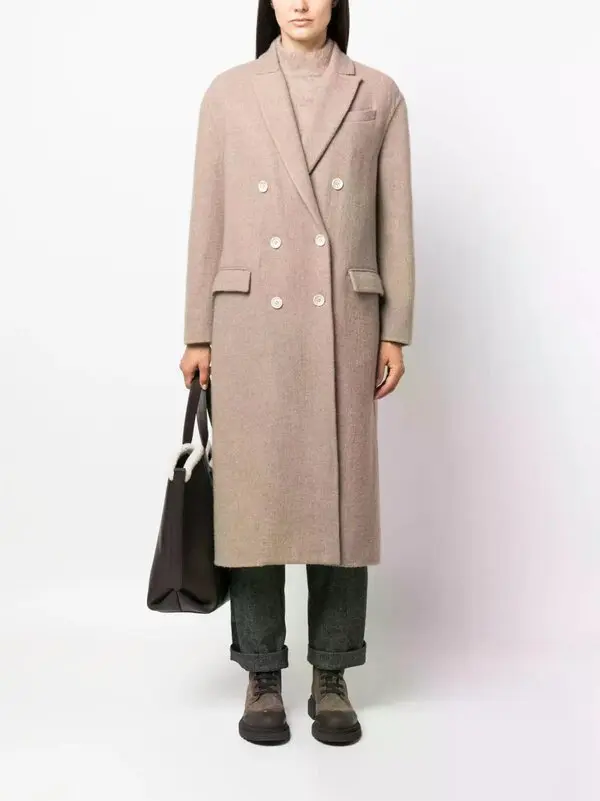 Brunello Cucinelli Double-breasted Cashmere Coat