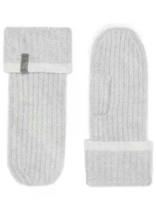 Brunello Cucinelli Cashmere Gloves - Grey