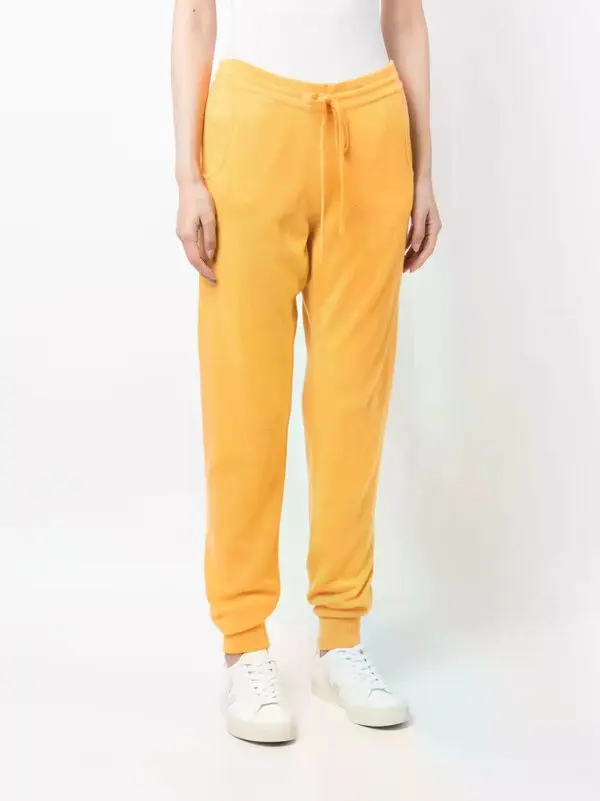 TEDDY CASHMERE Cashmere Track Pants With Embroidered Logo