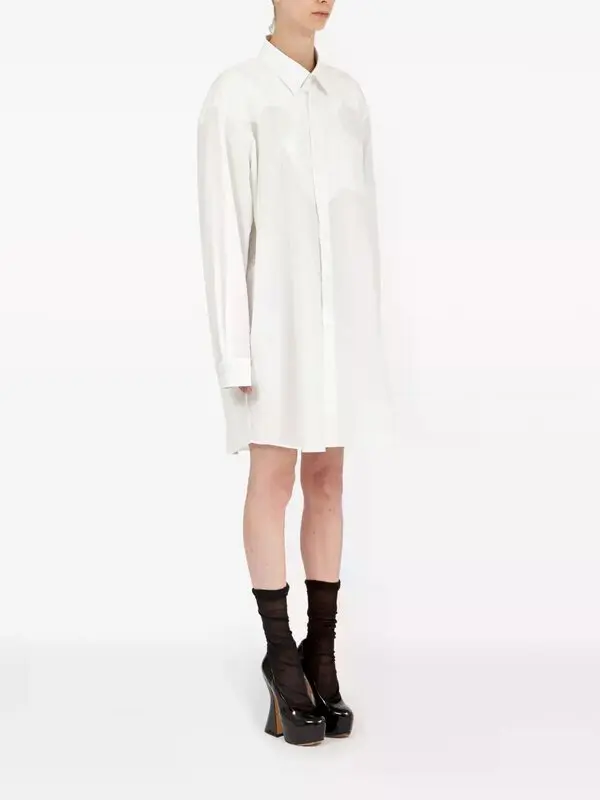 MAISON MARGIELA Cotton Poplin Mini Shirtdress