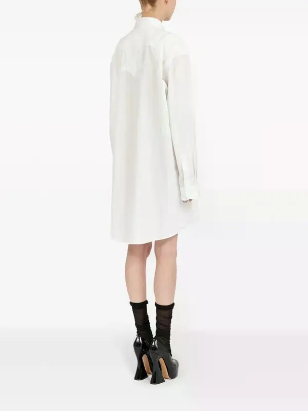 MAISON MARGIELA Cotton Poplin Mini Shirtdress