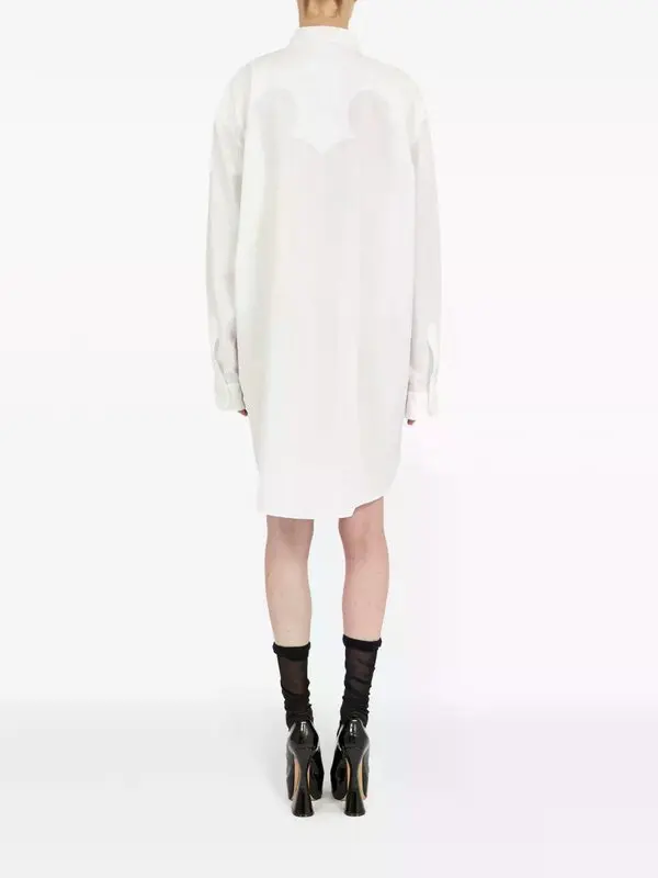 MAISON MARGIELA Cotton Poplin Mini Shirtdress