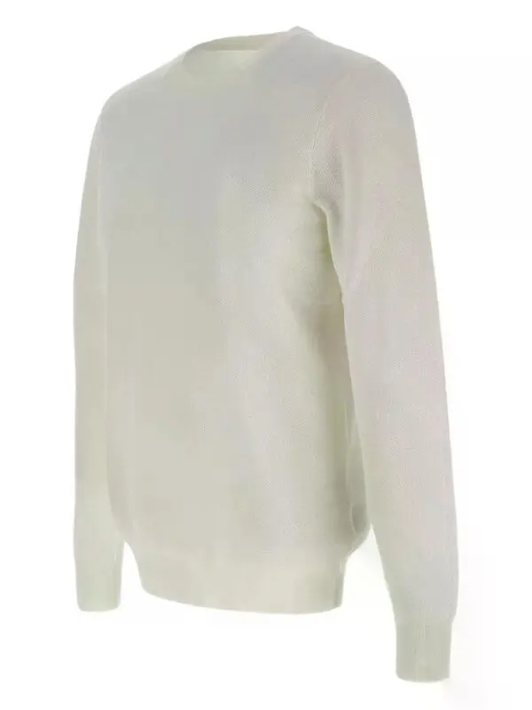 SUN 68 Cotton Crew Neck Jumper - Neutrals