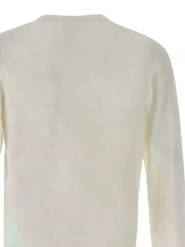 SUN 68 Cotton Crew Neck Jumper - Neutrals
