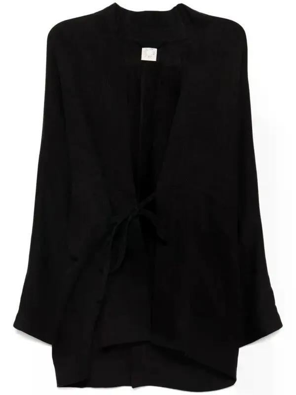 JAN JAN VAN ESSCHE Textured Linen Jacket - Black