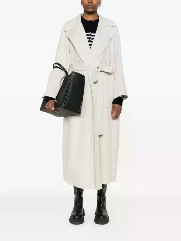 Max Mara Virgin Wool Coat - Neutrals