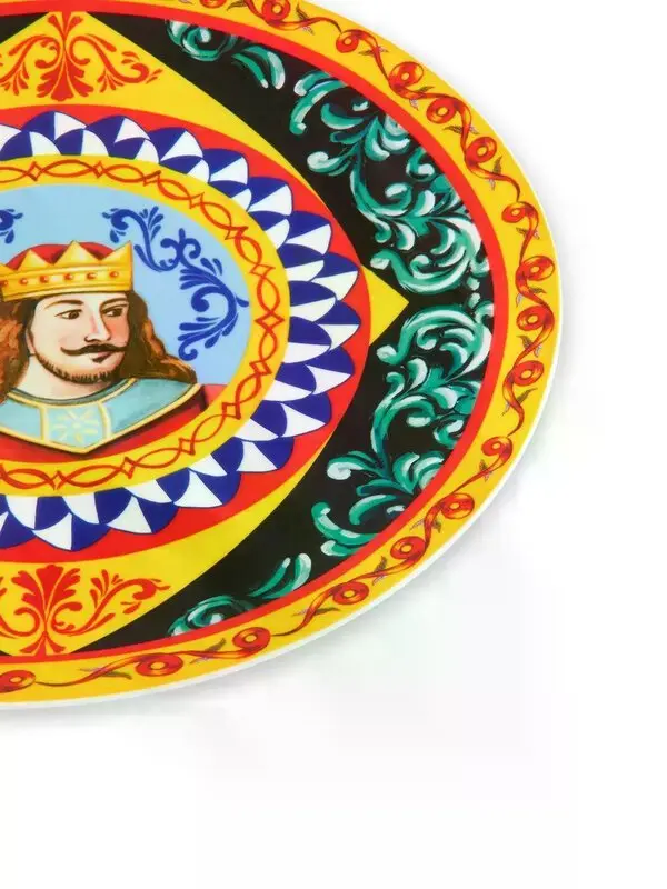 Dolce & Gabbana Knight-print Charger Plate