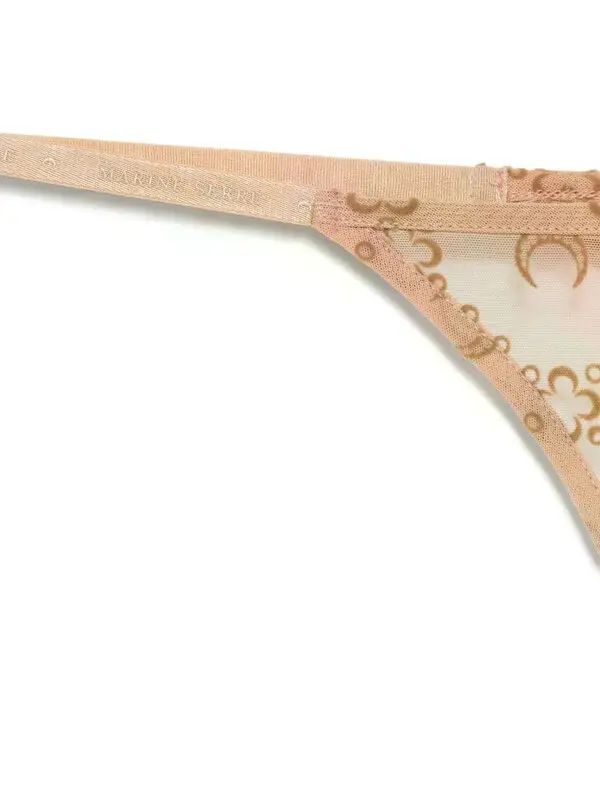 MARINE SERRE Mesh Flock Thong