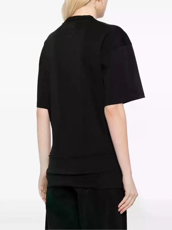 Off-White Arrows-embroidered Cotton T-shirt