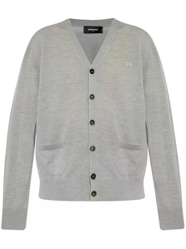 Dsquared2 Logo-embroidered Cardigan