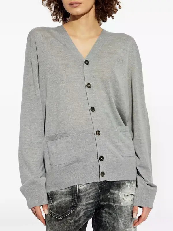Dsquared2 Logo-embroidered Cardigan