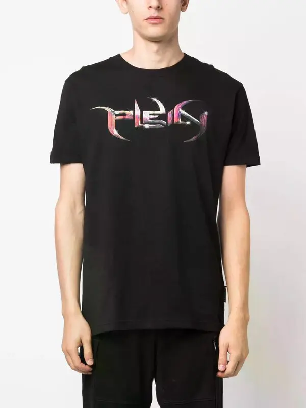 Philipp Plein Logo-print Cotton T-shirt - Black