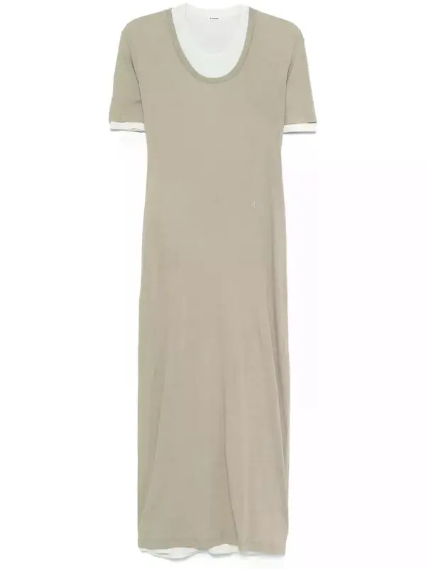 JIL SANDER Cotton Midi Dress