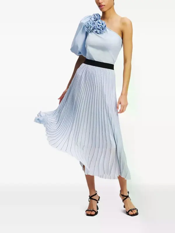 Karl Lagerfeld Pleated Midi Skirt