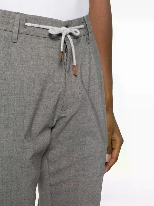 Eleventy Pressed-crease Trousers - Grey