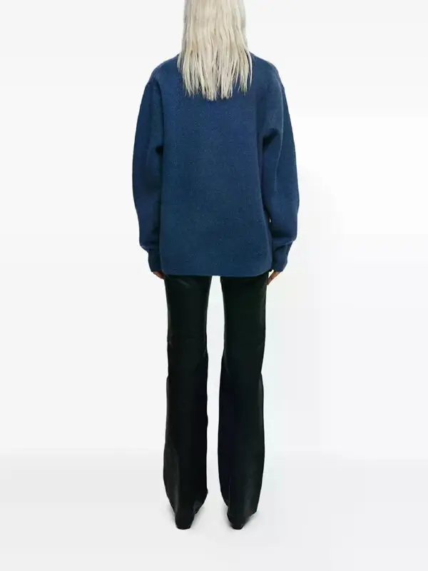 MAINLESS Crew Neck Graphic Knit Jumper