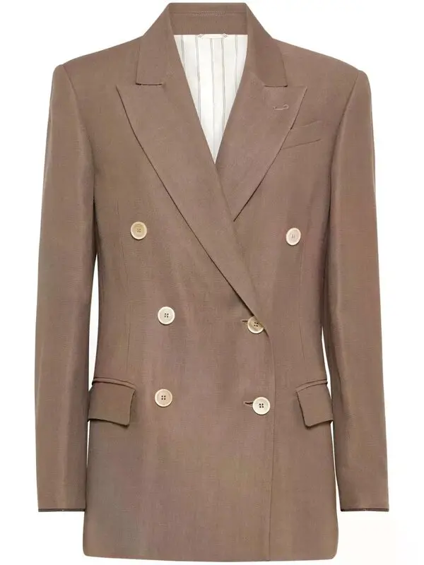 Brunello Cucinelli Monili-detail Twill Blazer