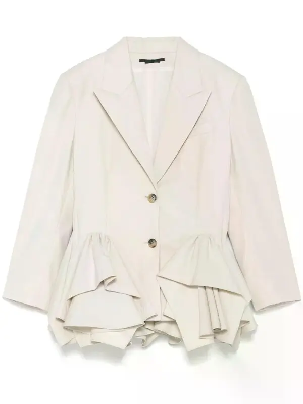 Viktor & Rolf Ruffled Gabardine Blazer