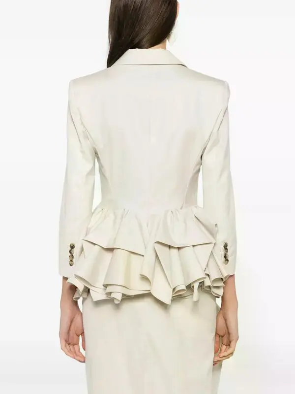 Viktor & Rolf Ruffled Gabardine Blazer