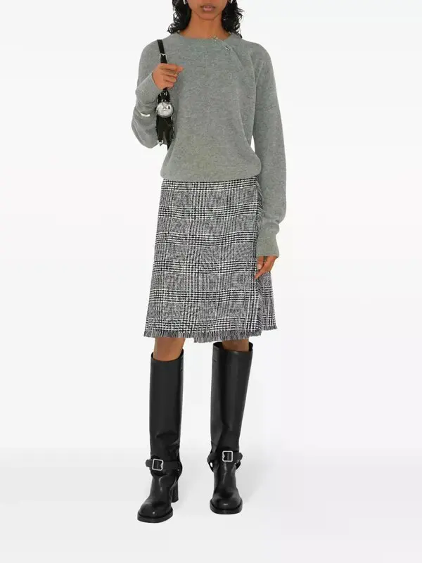 Burberry Equestrian Knight-embroidered Crew-neck Jumper