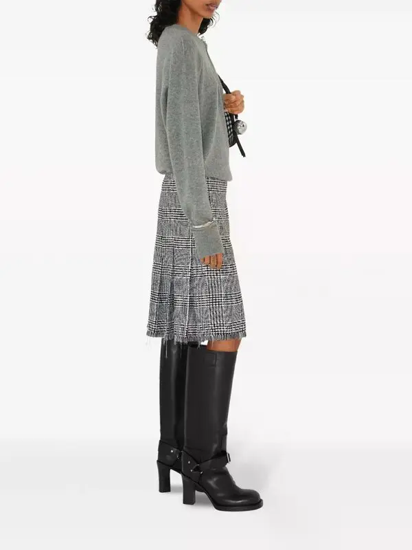 Burberry Equestrian Knight-embroidered Crew-neck Jumper