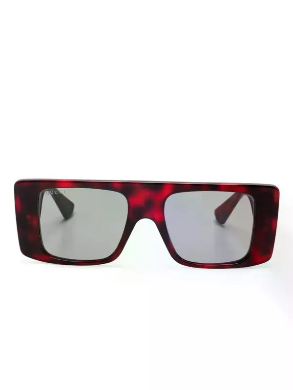 Gucci Rectangular-frame Sunglasses - Brown