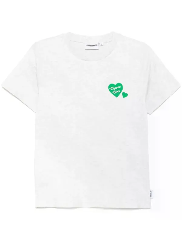 CHOCOOLATE Logo-patch T-shirt - Grey