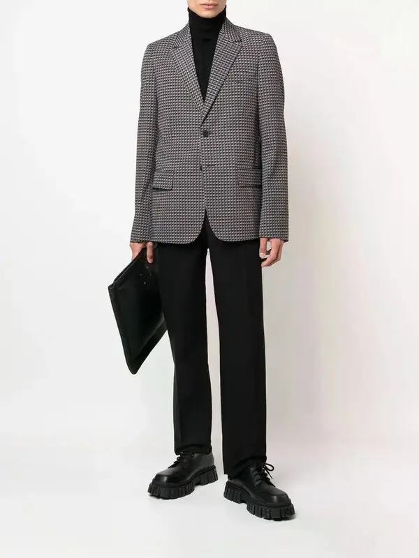 Valentino Garavani Geometric-pattern Print Blazer