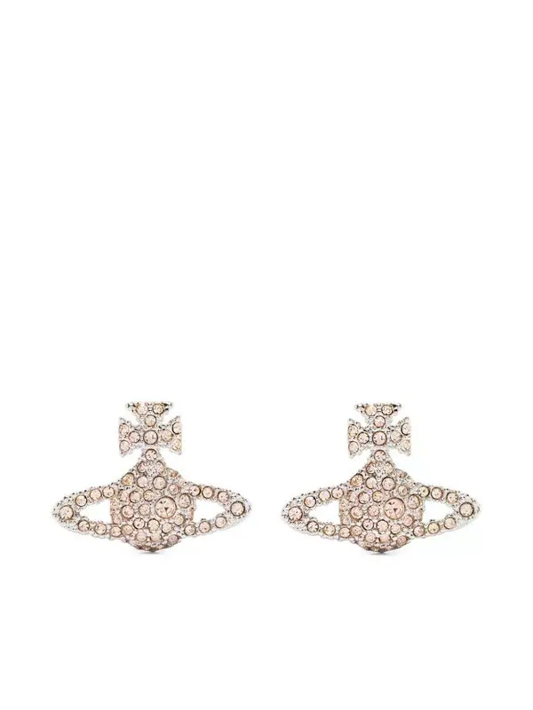 VIVIENNE WESTWOOD Grace Bas Relief Orb Earrings - Silver