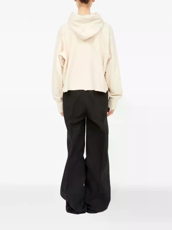 MAISON MARGIELA Logo Embroidered Cotton Hoodie