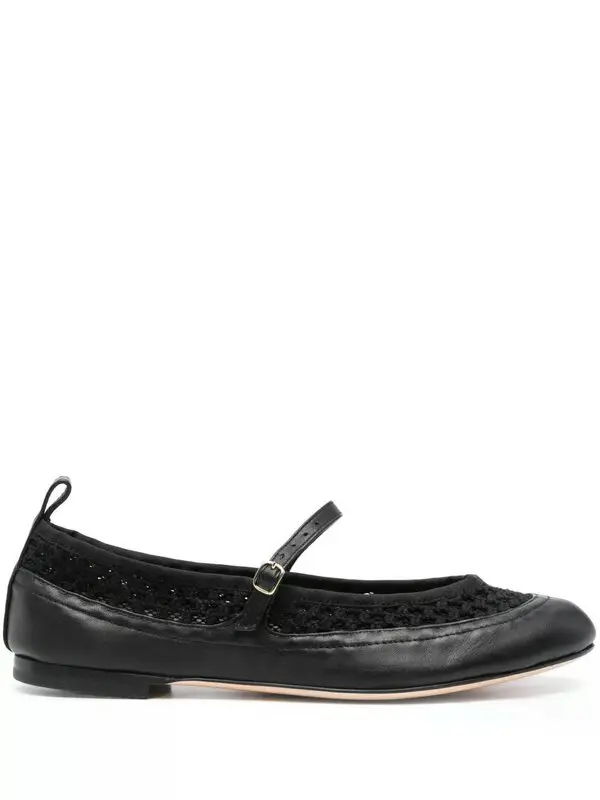 Agl Ballerina Shoes With Buckle Fastening - Black