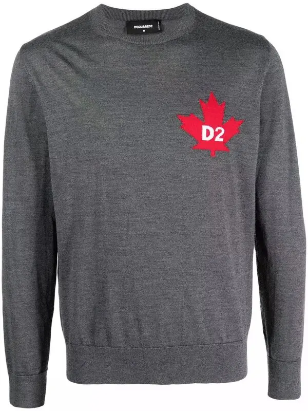 Dsquared2 Maple Leaf Motif Sweater