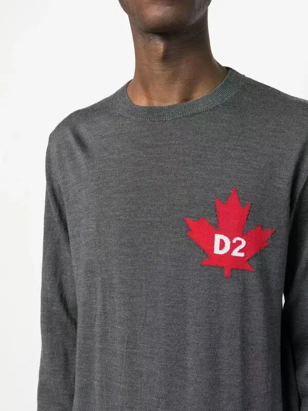 Dsquared2 Maple Leaf Motif Sweater