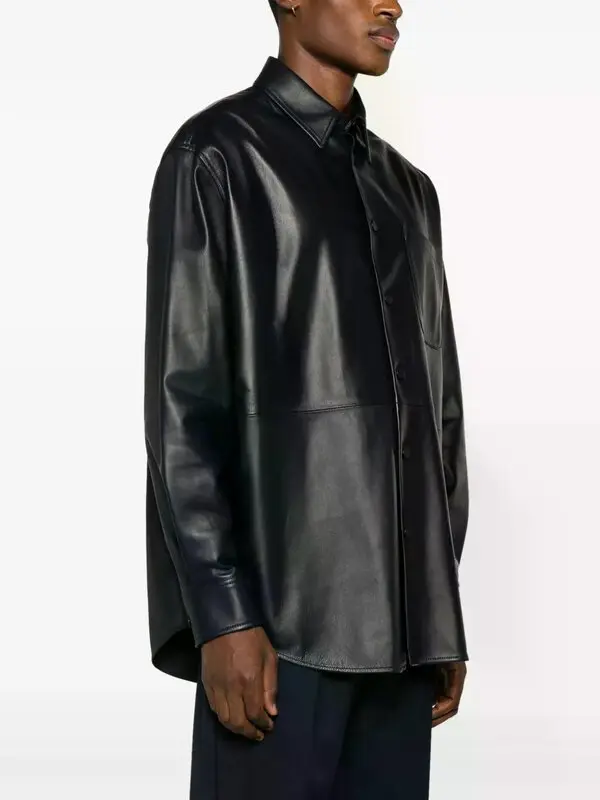 Off-White Panelled Lambskin Overshirt