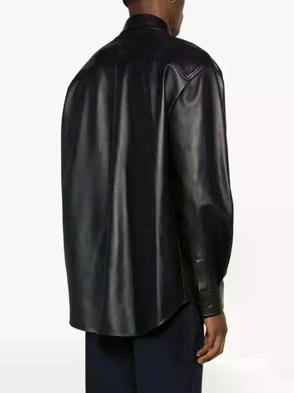 Off-White Panelled Lambskin Overshirt