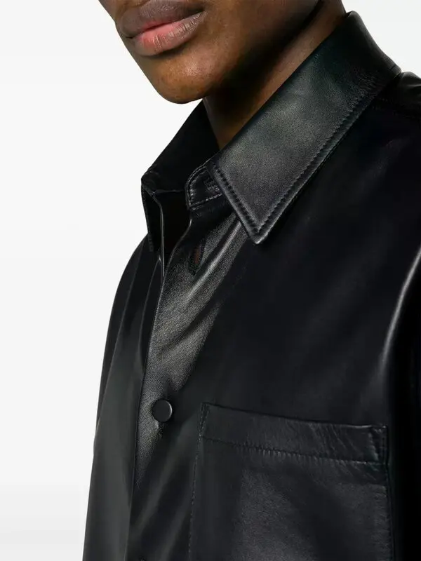 Off-White Panelled Lambskin Overshirt