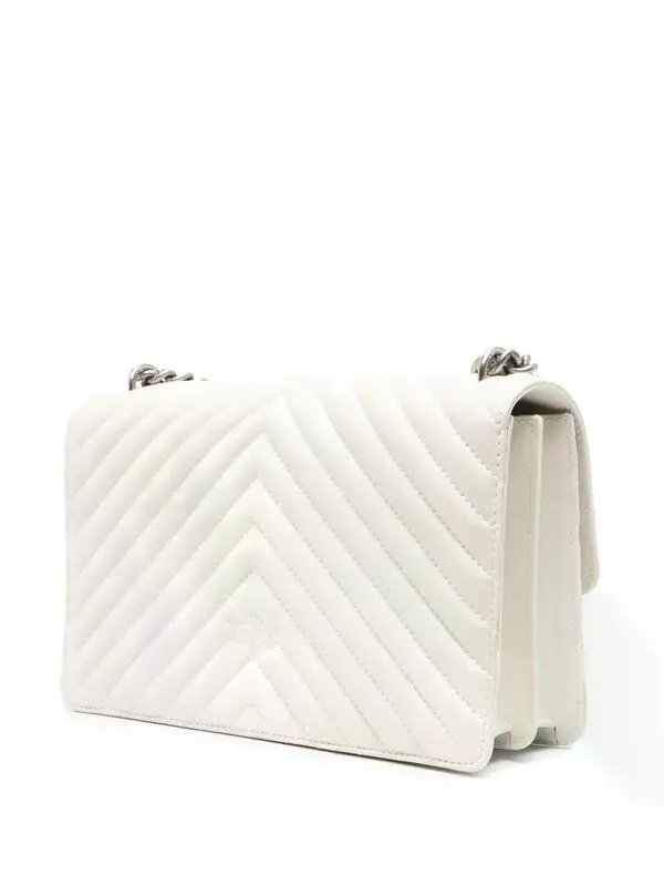 Pinko Classic Love One Shoulder Bag - White