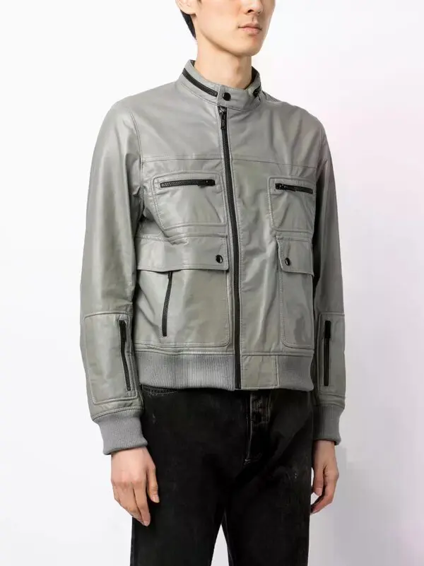 Undercover Zip-up Biker Jacket