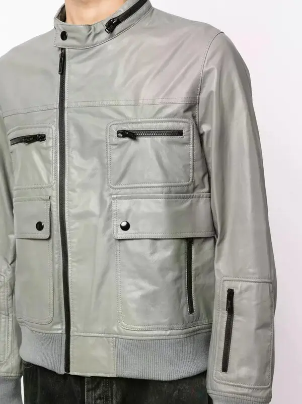 Undercover Zip-up Biker Jacket