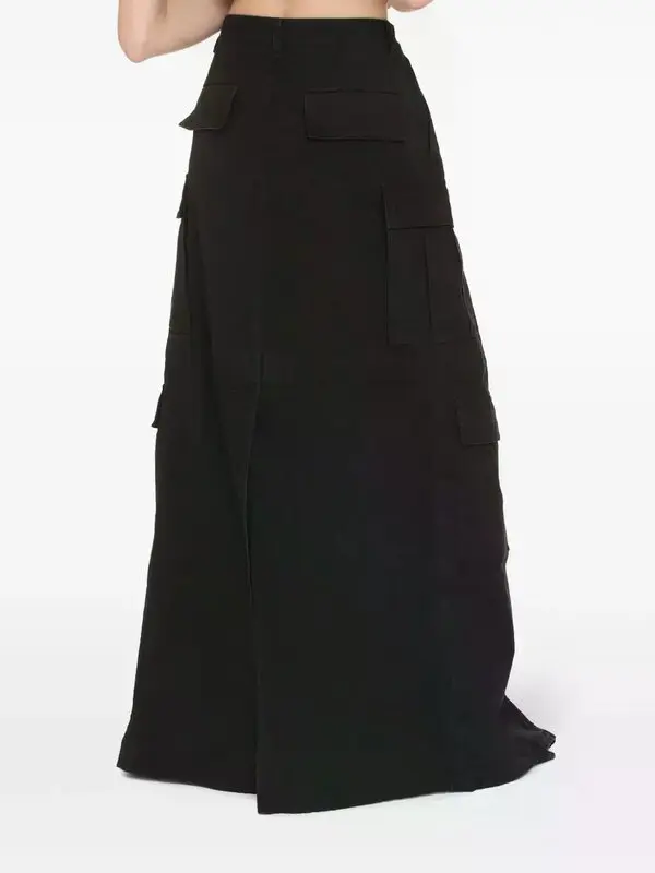 Balenciaga Cargo Pockets Slit Floor-length Skirt